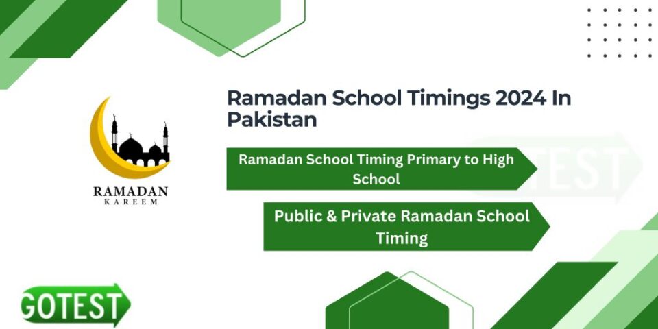 Ramadan School Timings 2025 In Pakistan