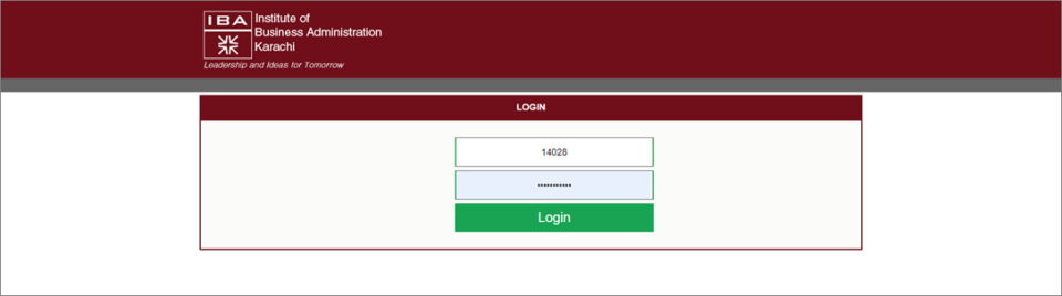 Student Portal IBA Login 2025 LMS ERP Sukkur