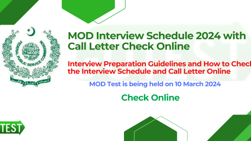 MOD Interview Schedule 2025 With Call Letter Check Online