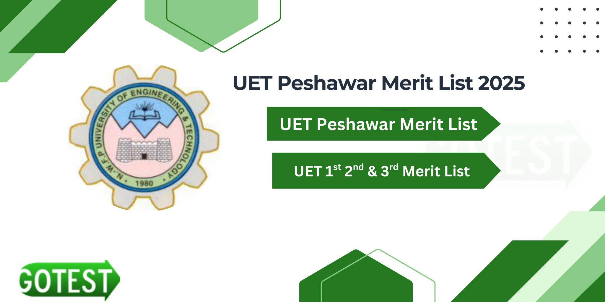 UET Peshawar ETEA Entry Test Answer Key & Result 2025