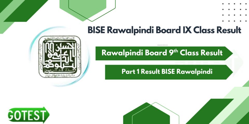 BISE Rawalpindi Board 9th Class Result 2025 Check Online